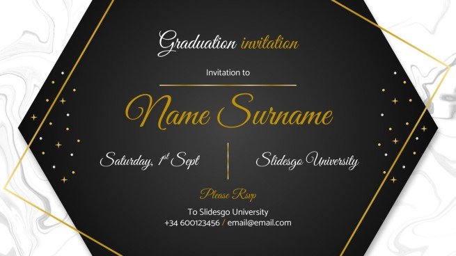 Graduation Invitations for College | Google Slides & PPT
