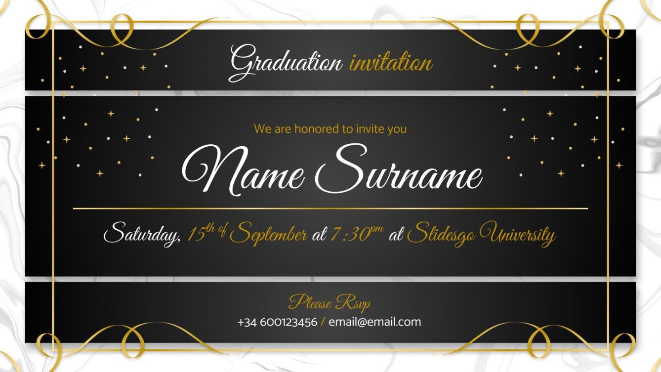 Graduation Invitations for College | Google Slides & PPT