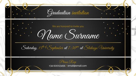 Graduation Invitations for College | Google Slides & PPT