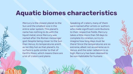 Aquatic Biomes Plants Activities for Elementary