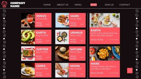 Mexican Restaurant Website Design | Google Slides & PPT