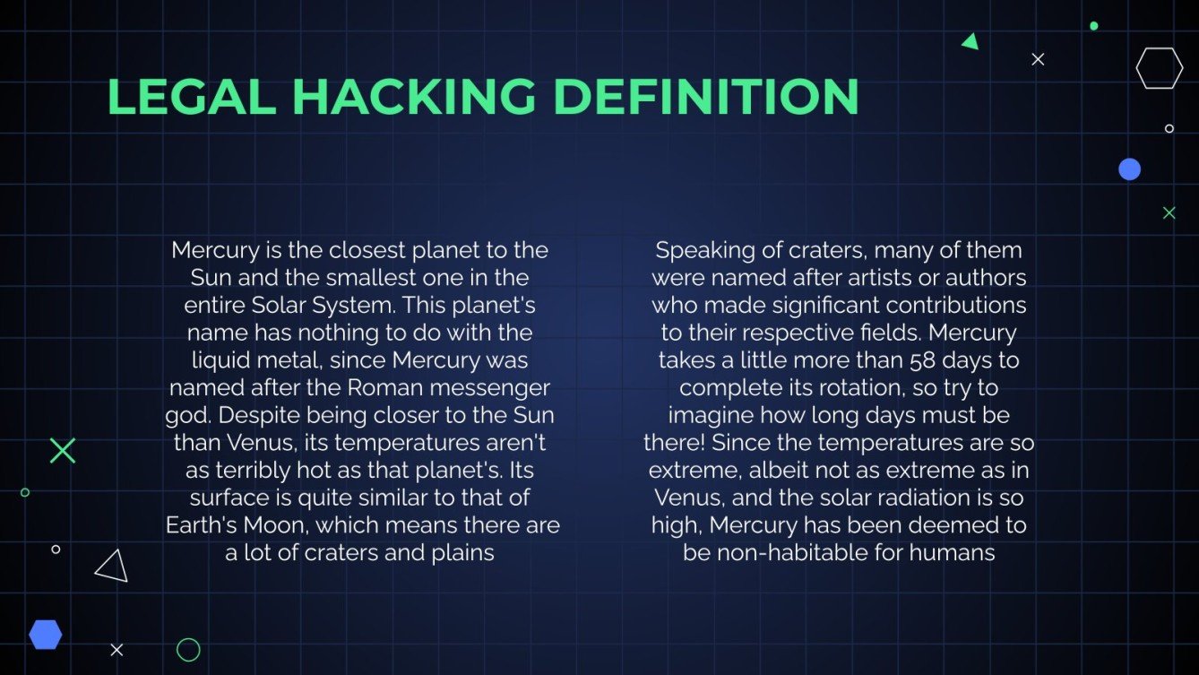 Ethical Hacking Training for University | Google Slides & PPT