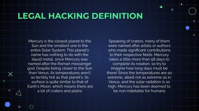 Ethical Hacking Training for University | Google Slides & PPT