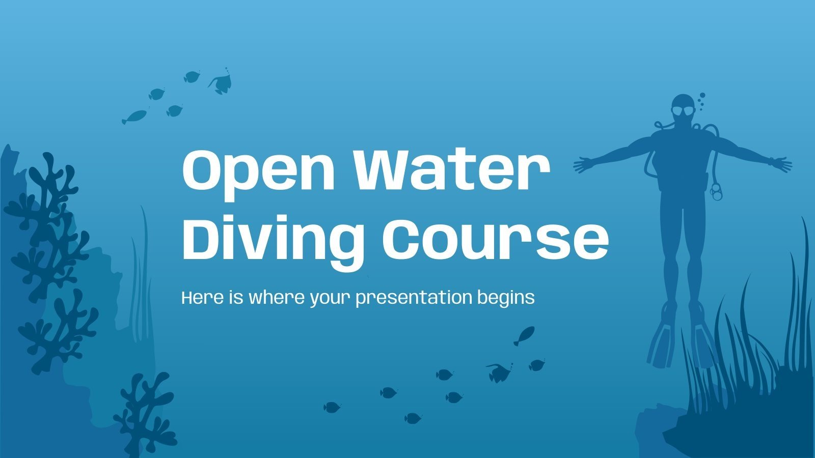Open Water Diving Course | Google Slides & PowerPoint