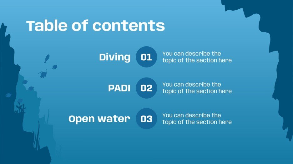 Open Water Diving Course | Google Slides & PowerPoint