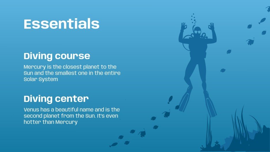 Open Water Diving Course | Google Slides & PowerPoint