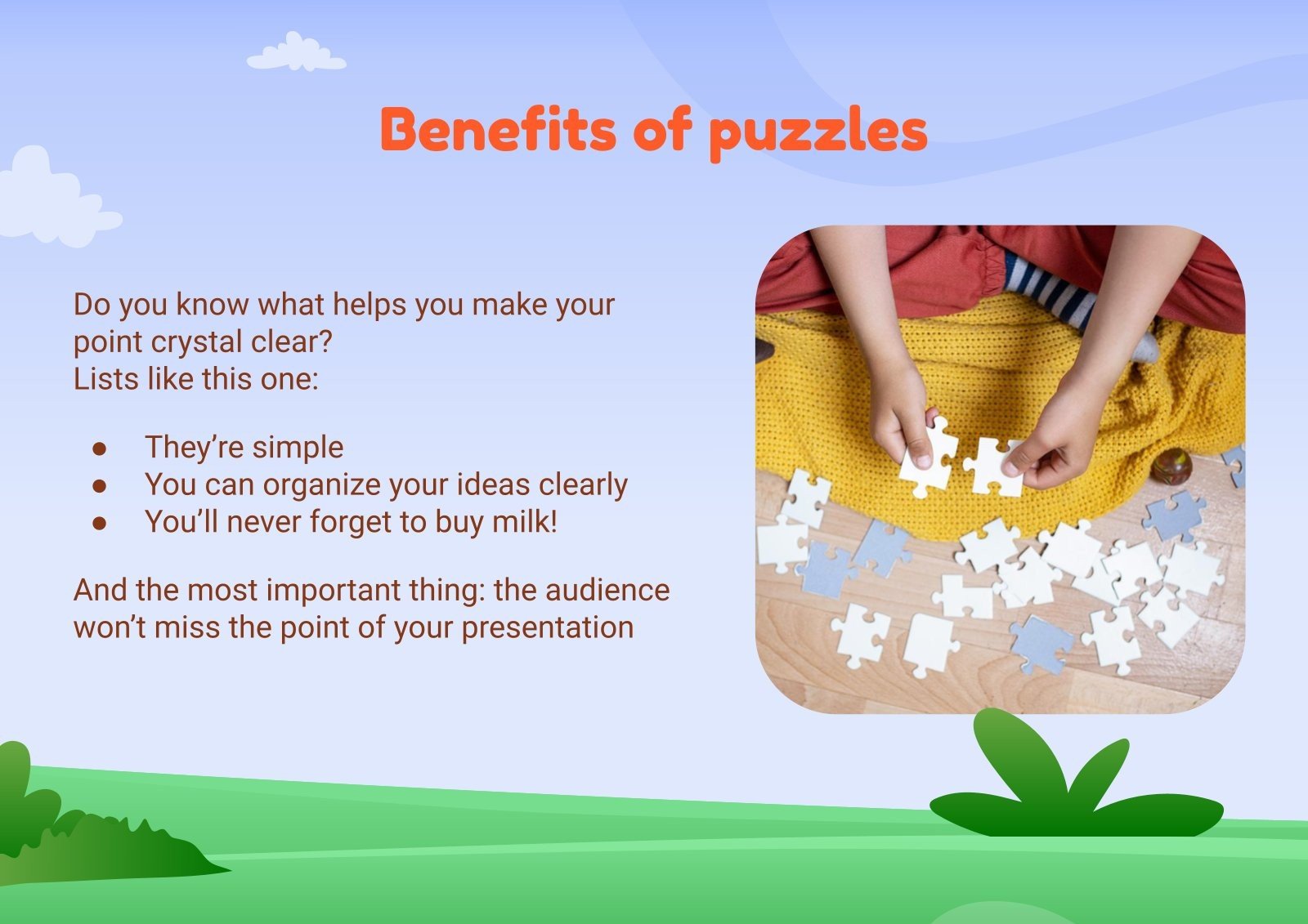House on the Hill Easy Pre-K Puzzles | Google Slides