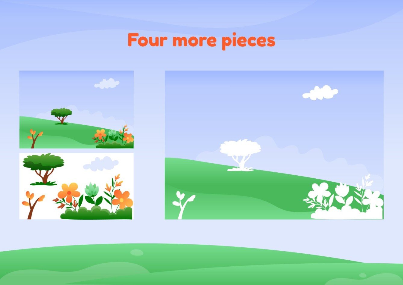 House on the Hill Easy Pre-K Puzzles | Google Slides