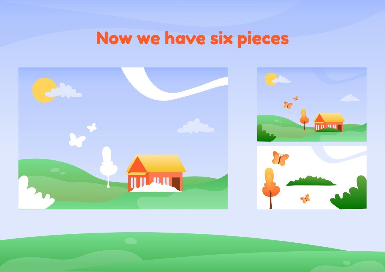 House on the Hill Easy Pre-K Puzzles | Google Slides