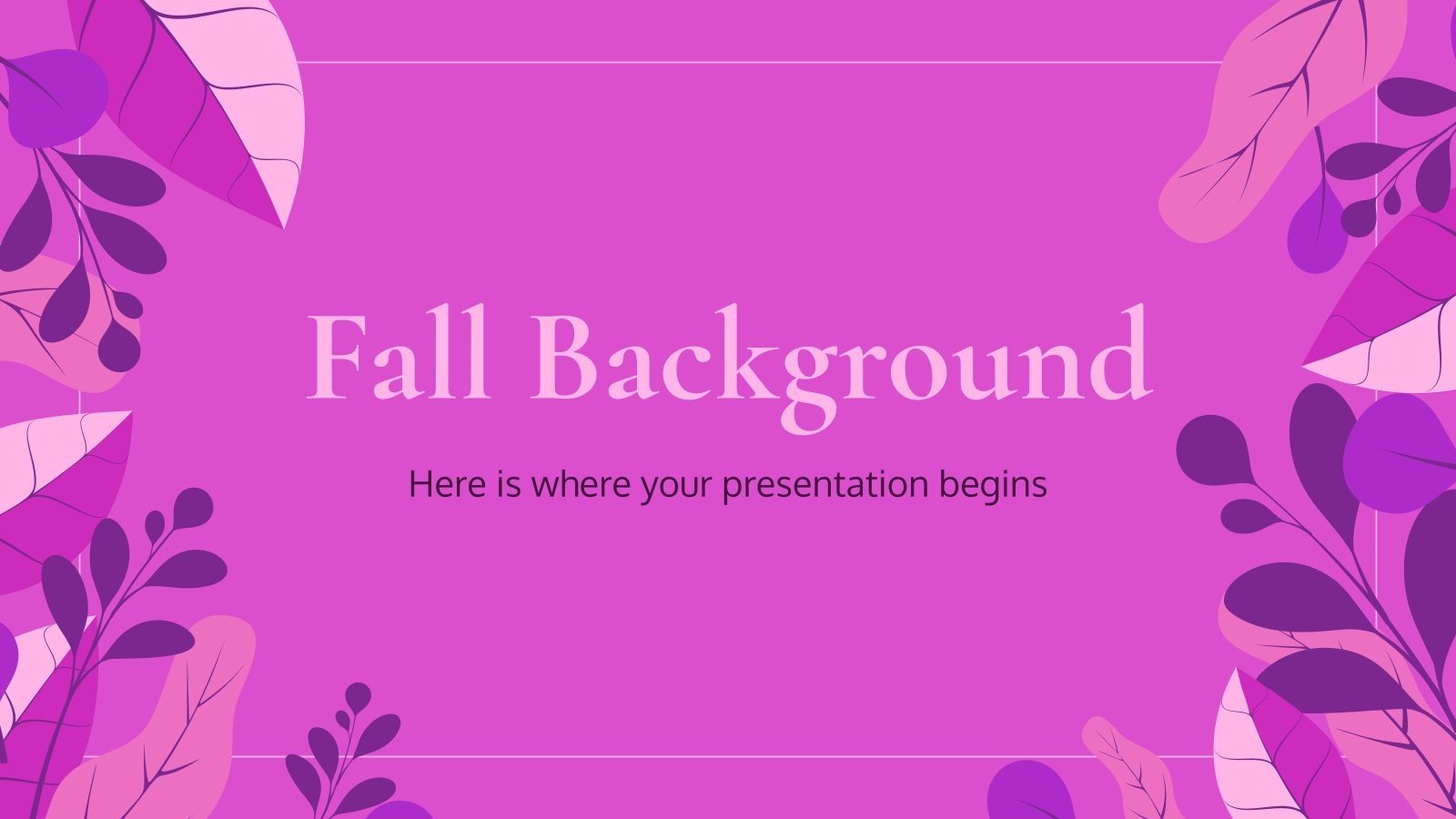 Fall Background Google Slides theme & PowerPoint template