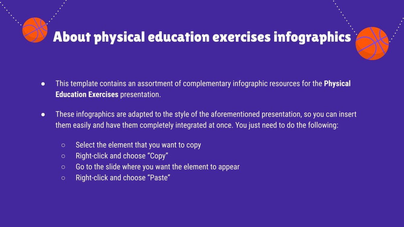 Physical Education Exercises Infographics | Google Slides & PPT