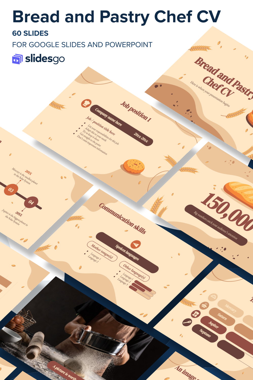 Bread and Pastry Chef CV | Google Slides & PowerPoint