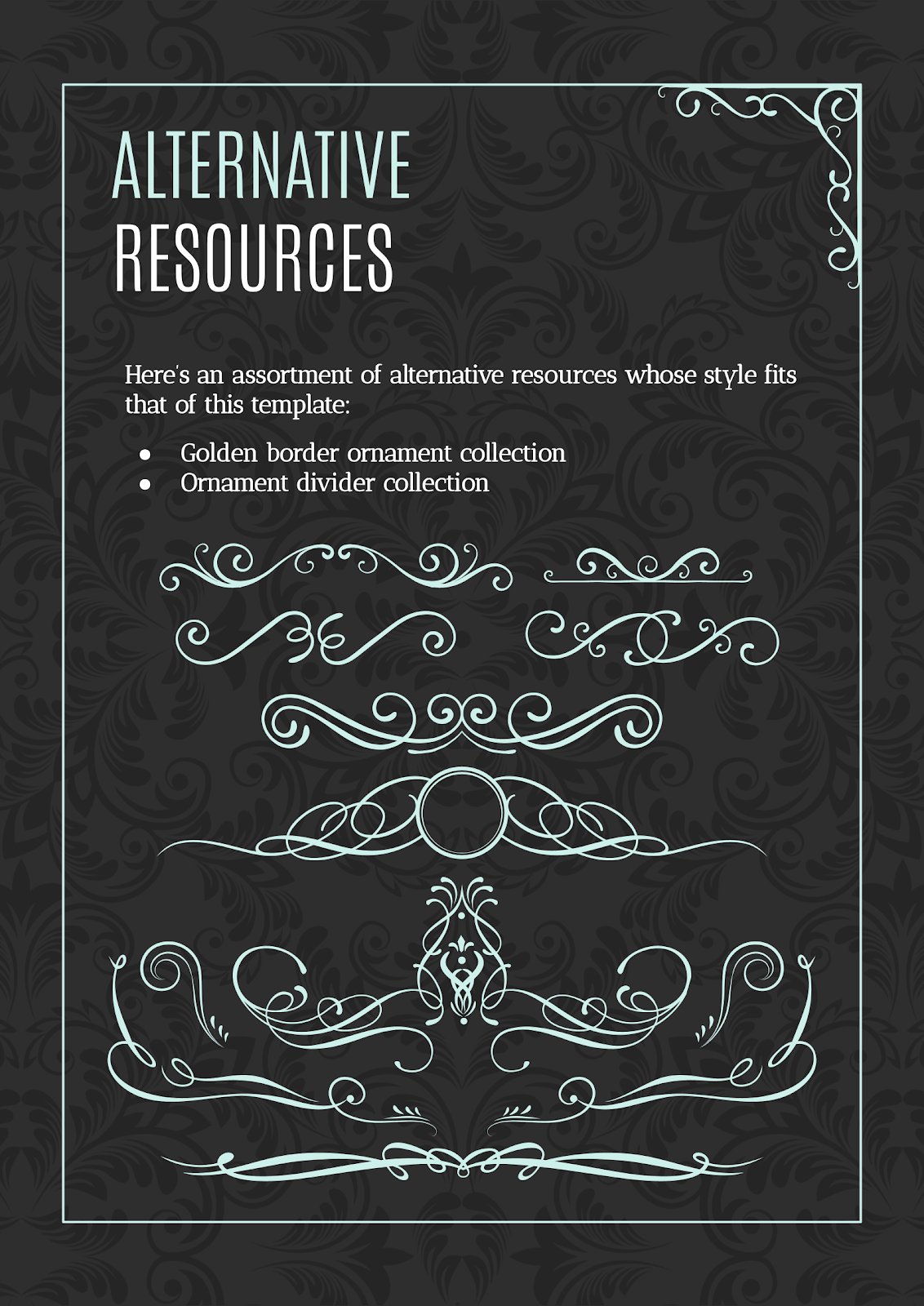 Menu du banquet de luxe | Google Slides et PowerPoint