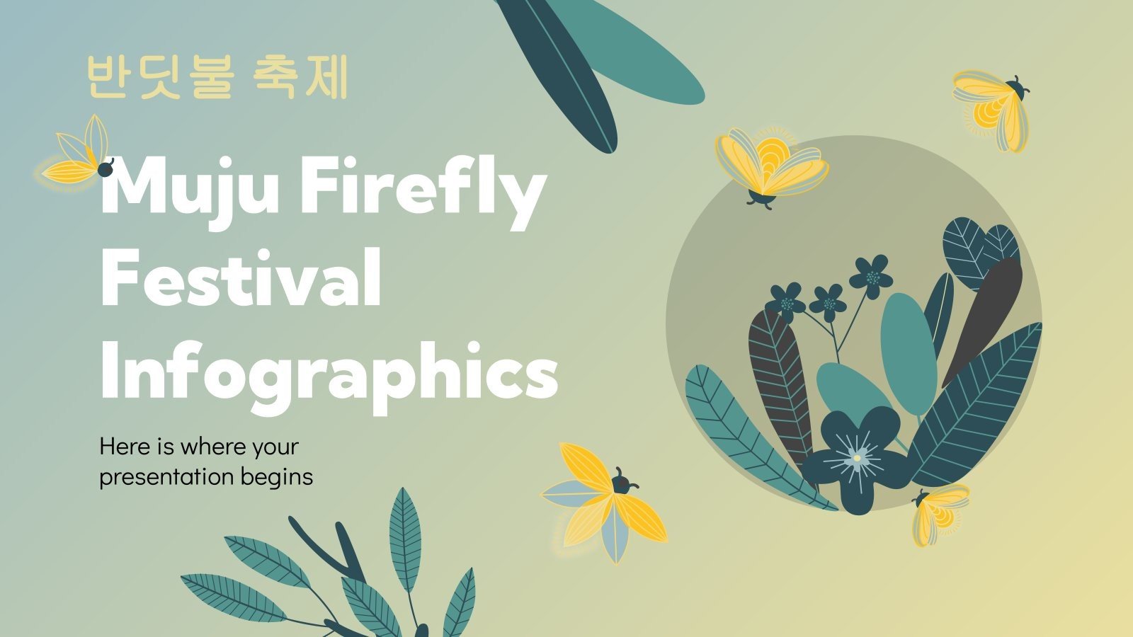 Infografías sobre el Festival de las Luciérnagas de Muju