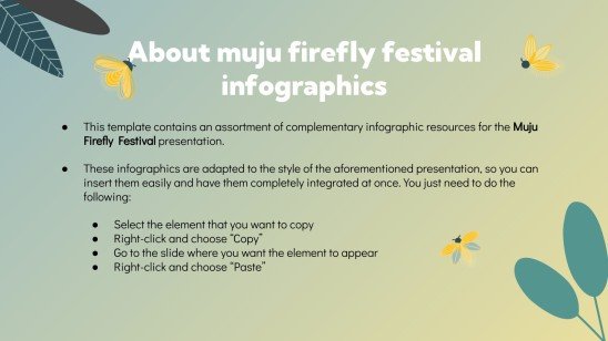 Muju Firefly Festival Infographics | Google Slides and PPT
