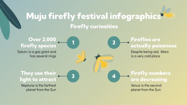 Muju Firefly Festival Infographics | Google Slides and PPT