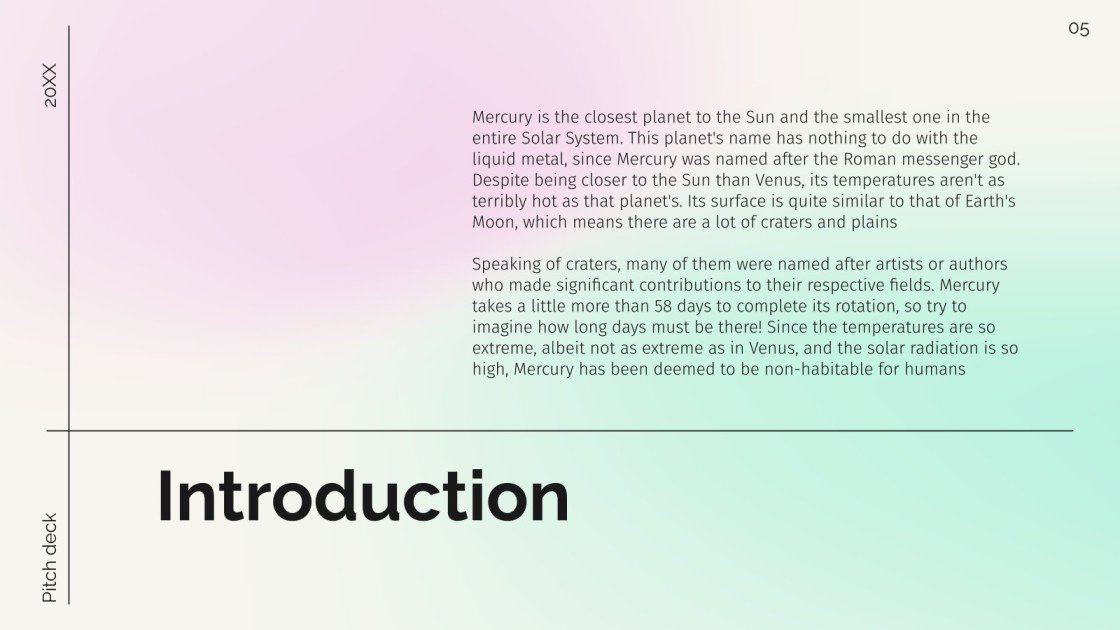 Basic Template: Formal Modern Gradients Pitch Deck