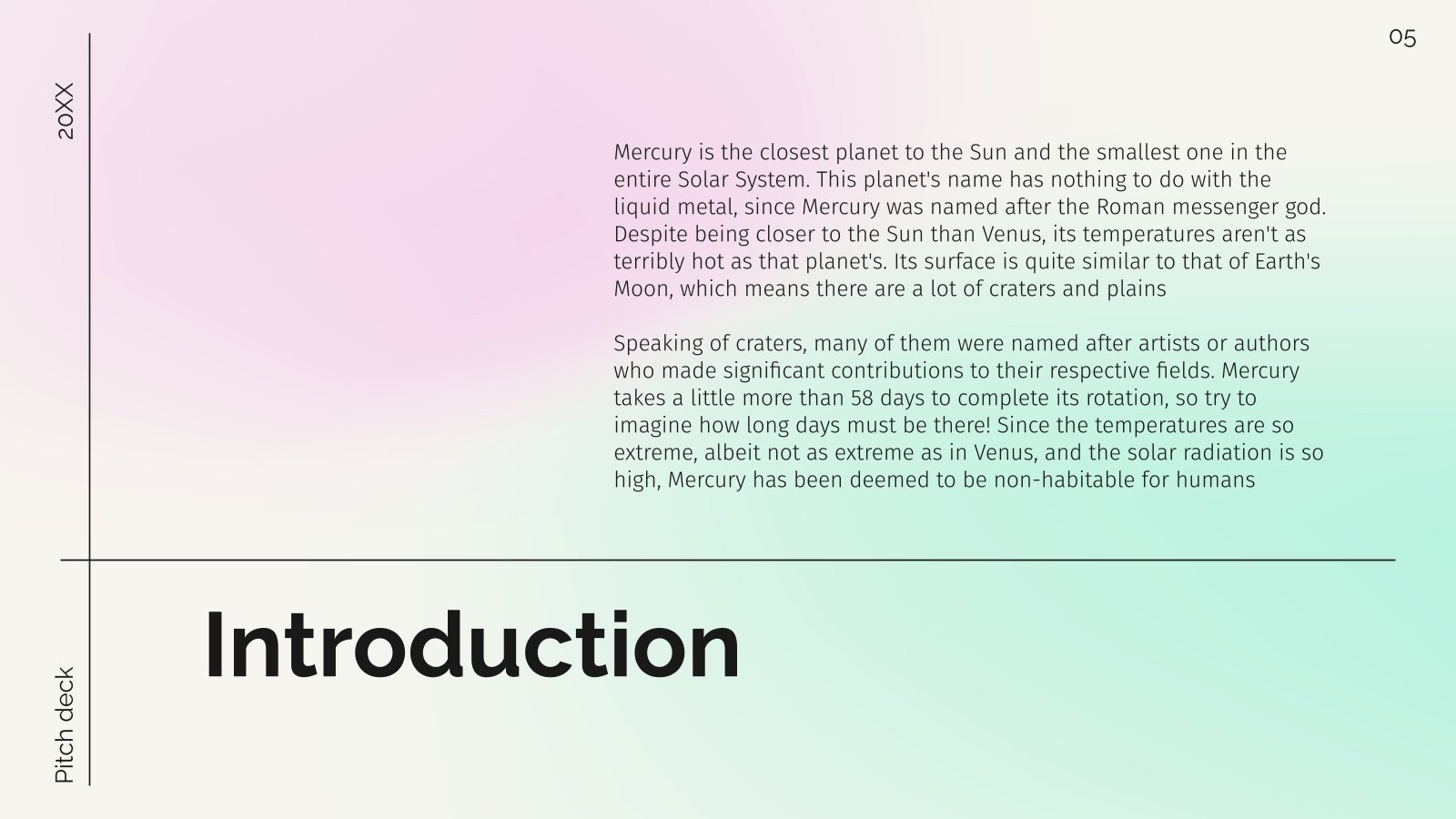 Basic Template: Formal Modern Gradients Pitch Deck