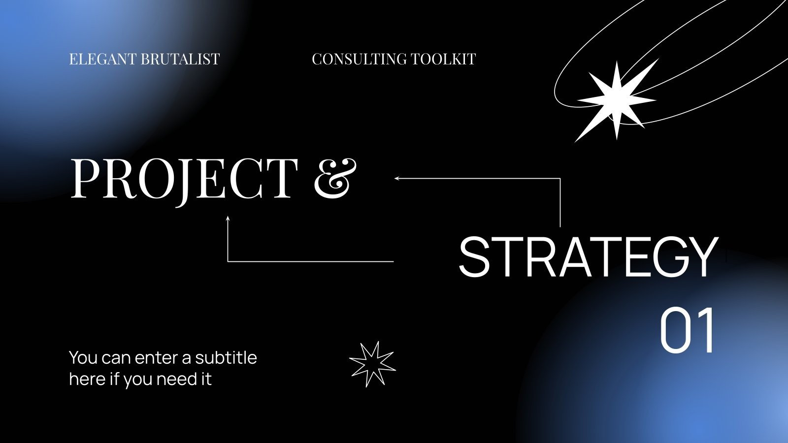 Modelo básico: Consultoria com estilo elegante e brutalista