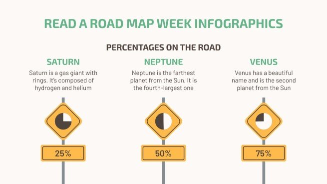 Read a Road Map Week Infographics | Google Slides & PowerPoint