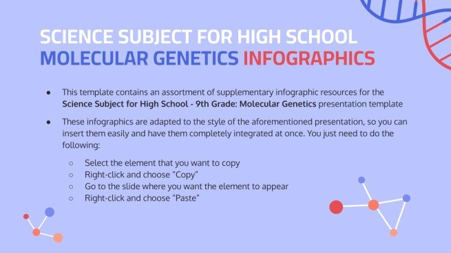 Molecular Genetics Infographics | Google Slides & PPT