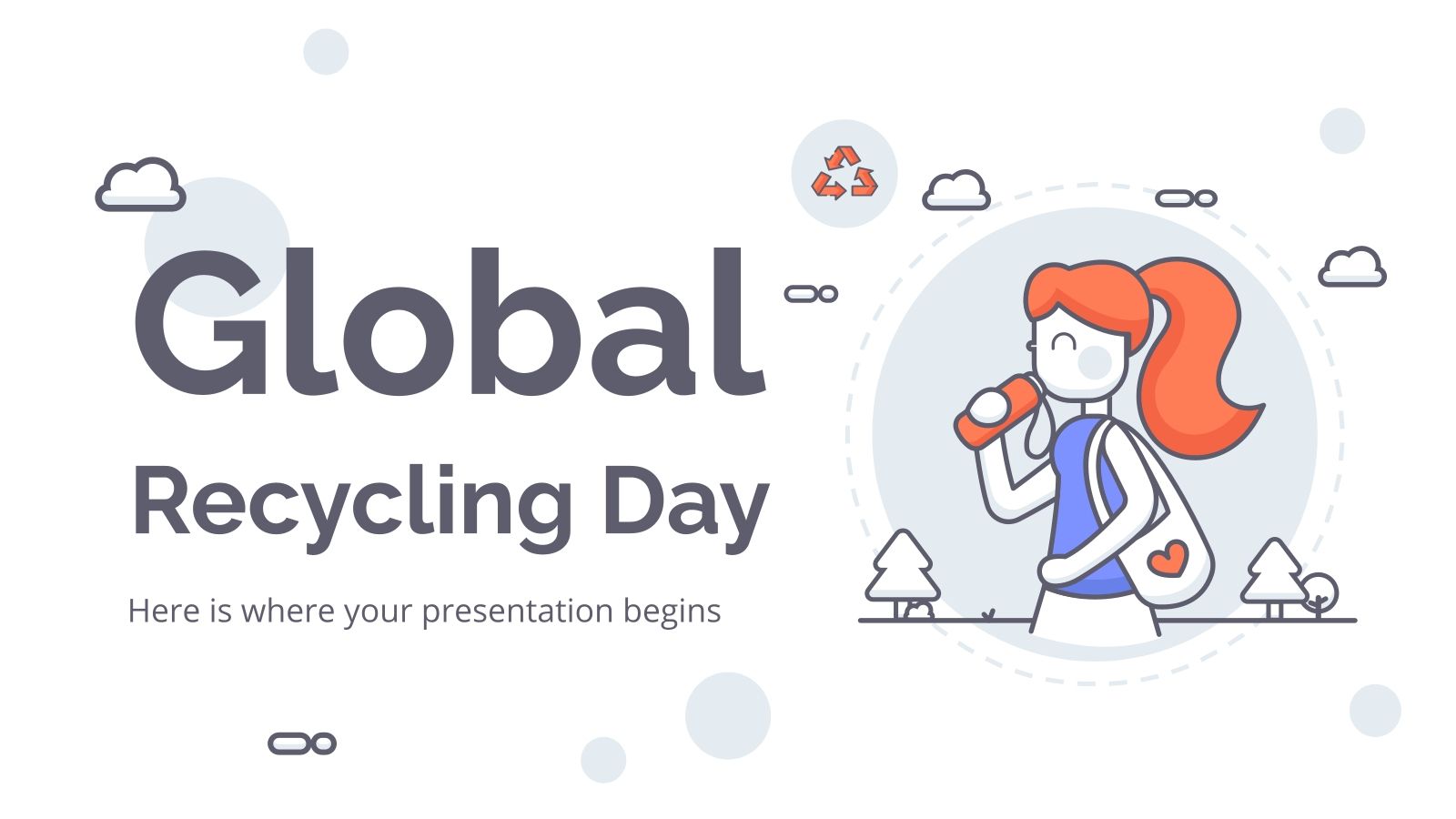 Kostenlose Google Slides & PowerPoint Designs über Recycling