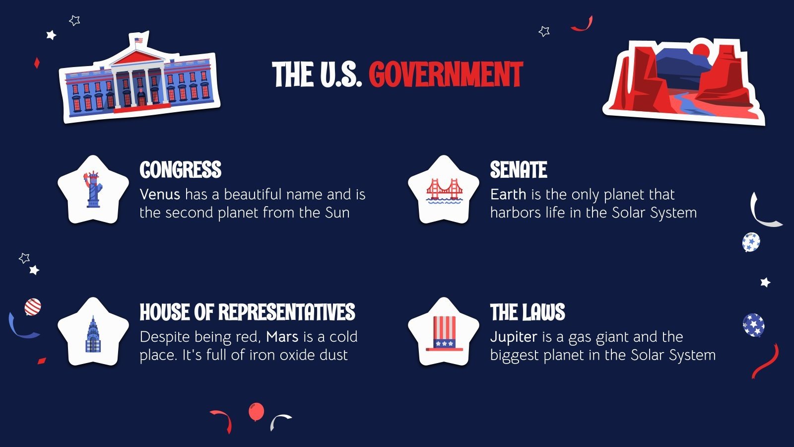 US Political Science Lesson for High School | Google Slides