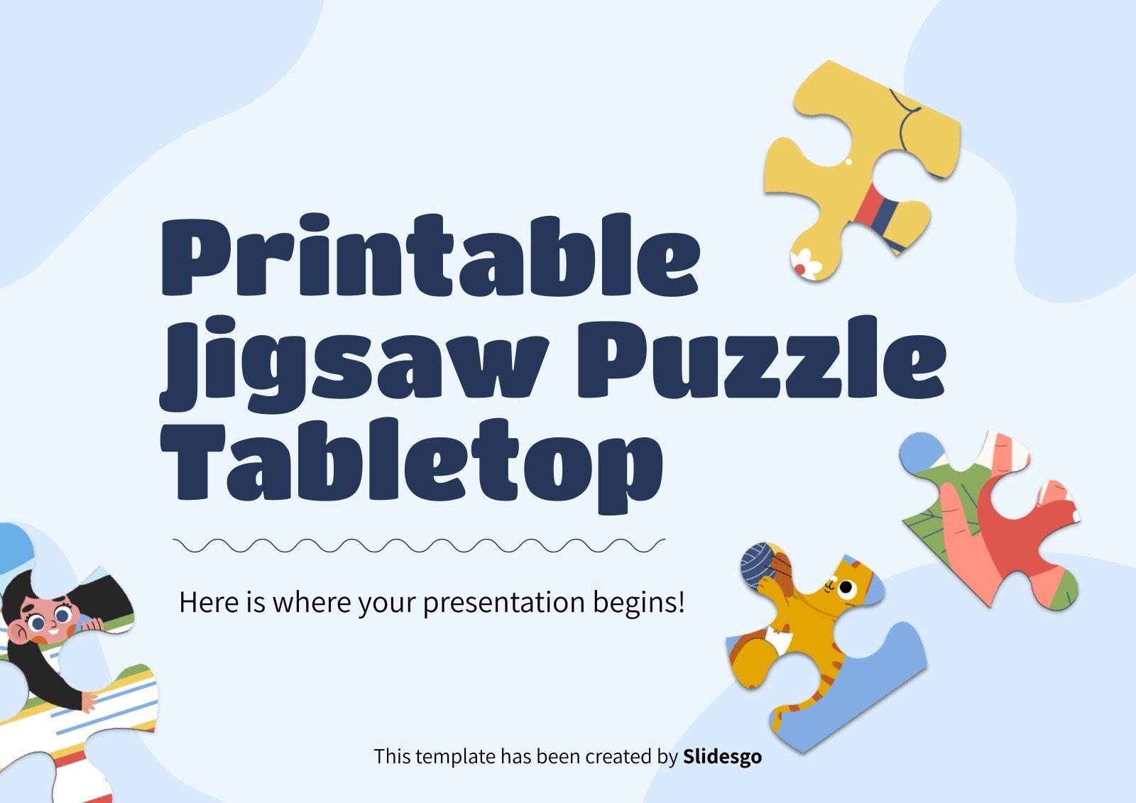 Printable Jigsaw Puzzle Tabletop | Google Slides & PPT
