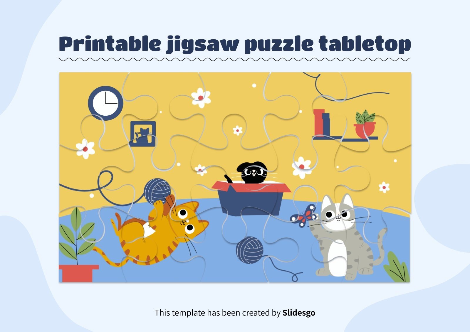 Printable Jigsaw Puzzle Tabletop | Google Slides & PPT
