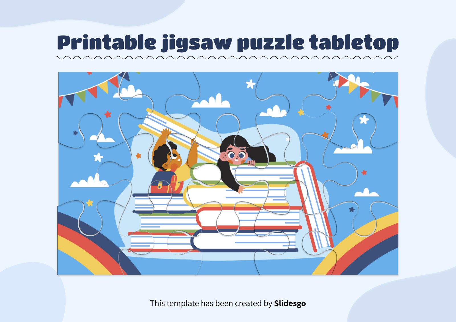 Printable Jigsaw Puzzle Tabletop | Google Slides & PPT