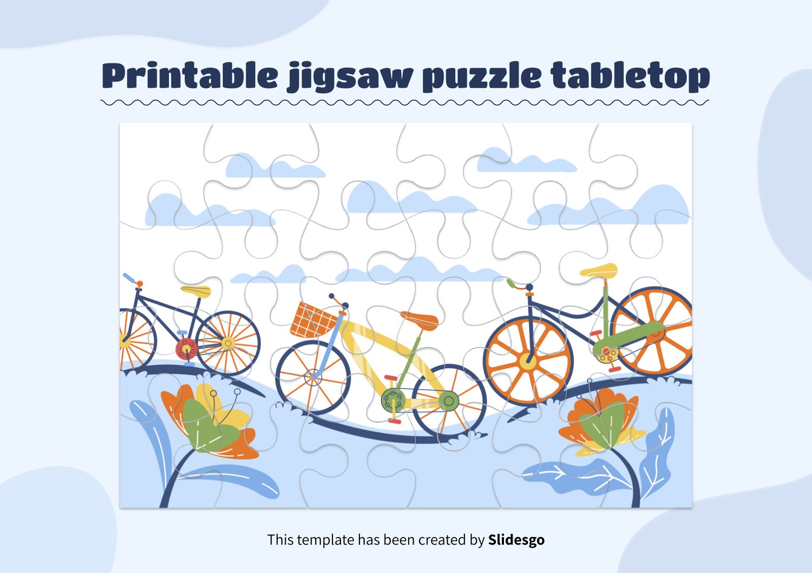 Printable Jigsaw Puzzle Tabletop | Google Slides & PPT