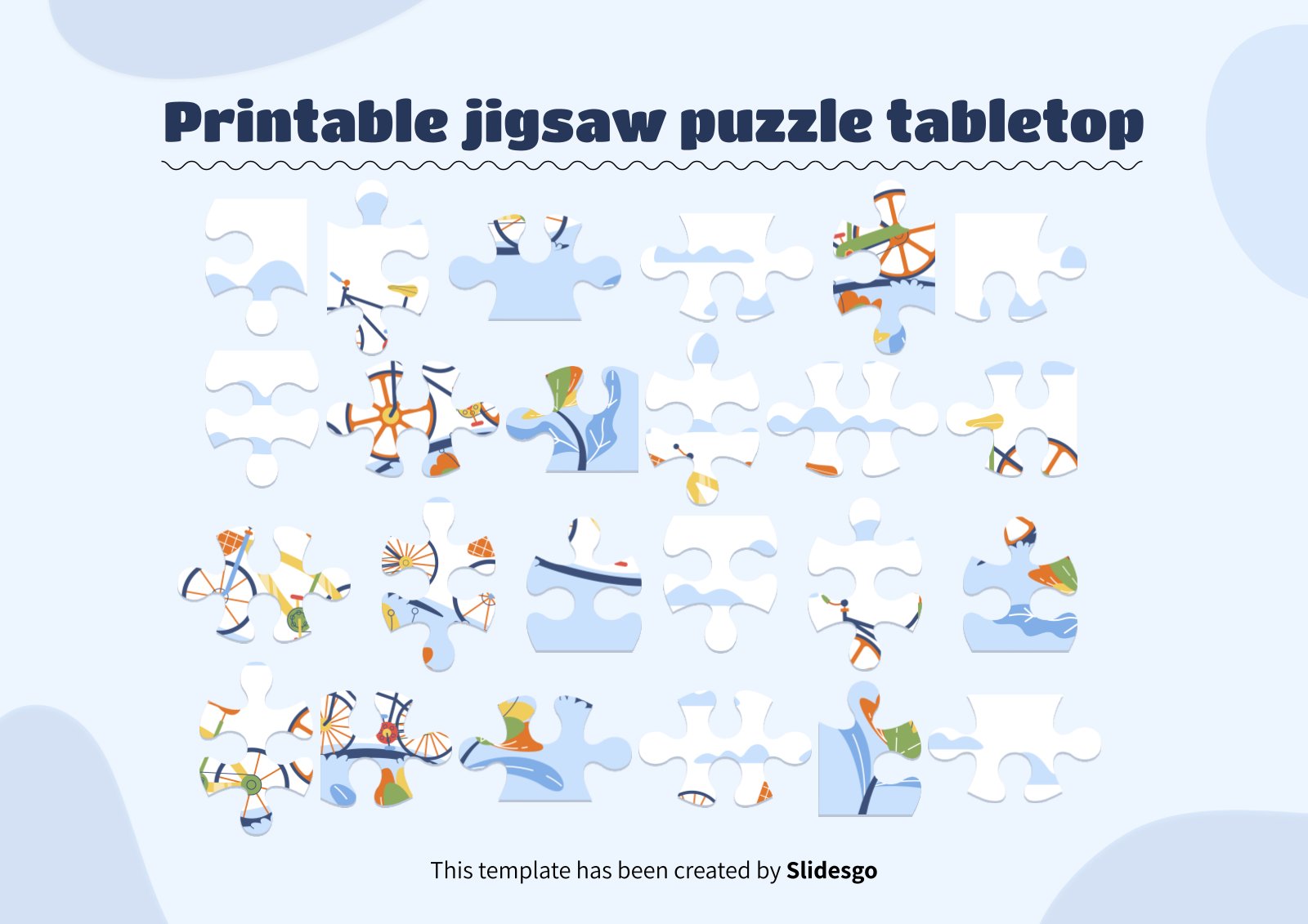 Printable Jigsaw Puzzle Tabletop | Google Slides & PPT