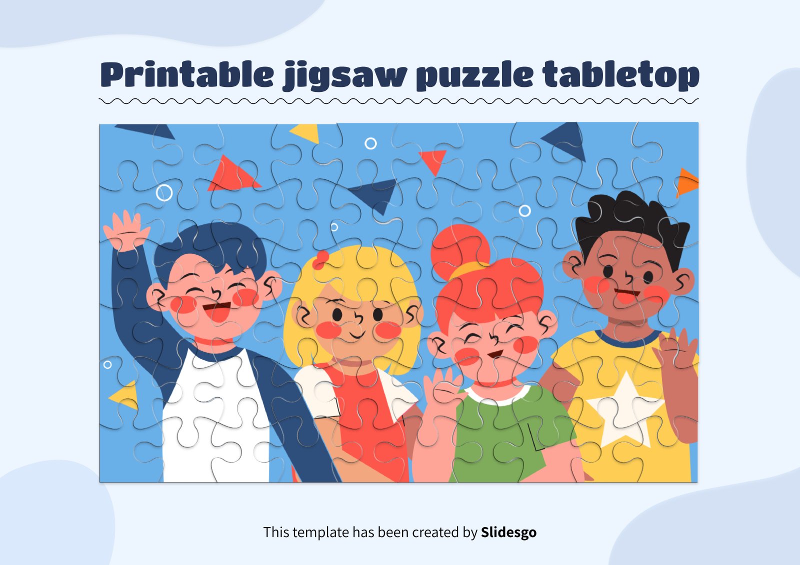 Printable Jigsaw Puzzle Tabletop | Google Slides & PPT