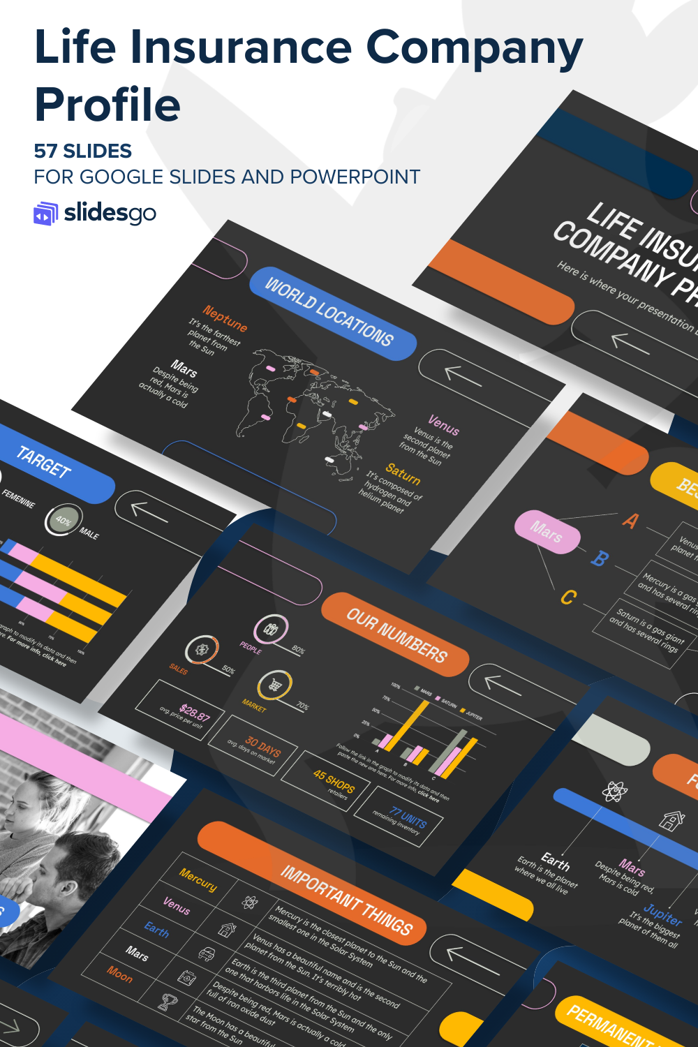 Life Insurance Company Profile | Google Slides & PowerPoint