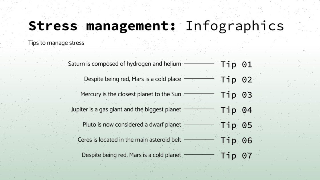Practical Life for 9th Grade: Stress Management Infographics