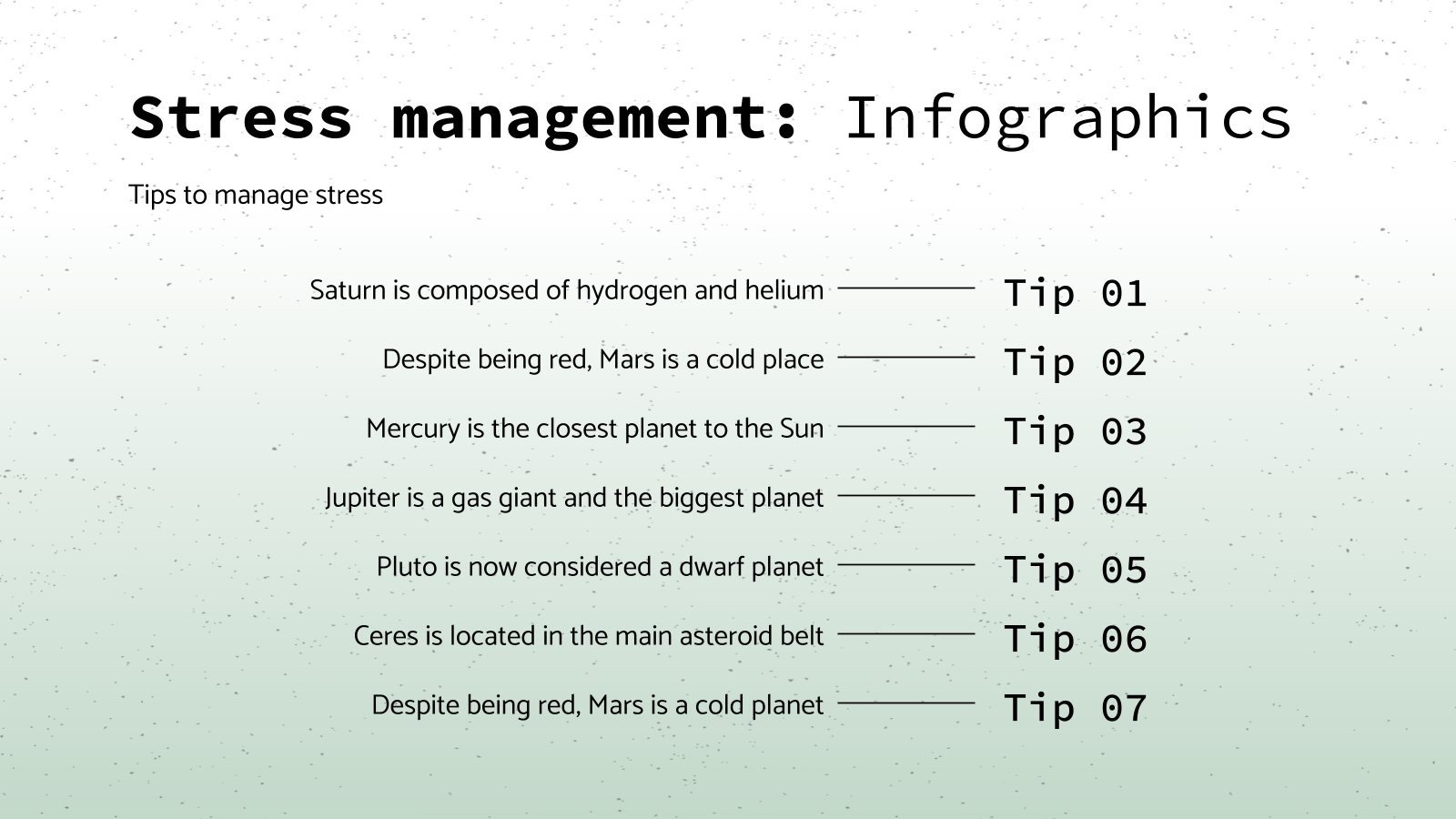 Practical Life for 9th Grade: Stress Management Infographics