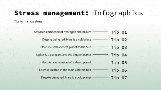 Practical Life for 9th Grade: Stress Management Infographics