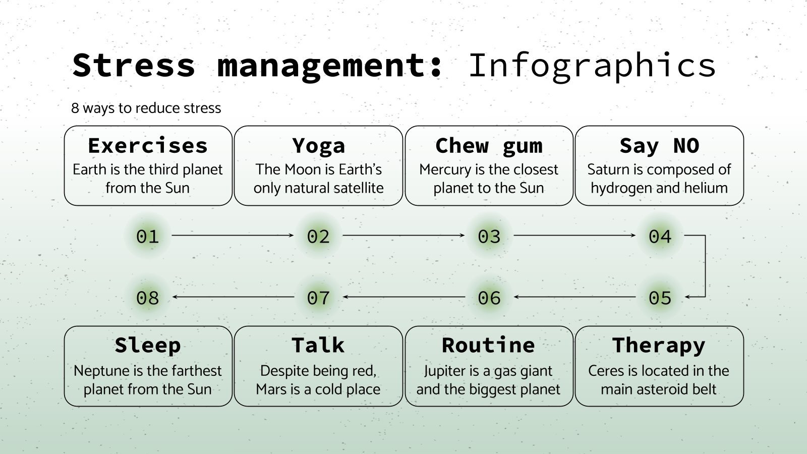 Practical Life for 9th Grade: Stress Management Infographics