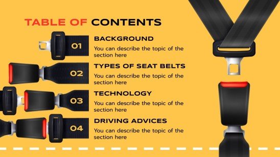 Seat Belt Safety Course | Google Slides and PowerPoint