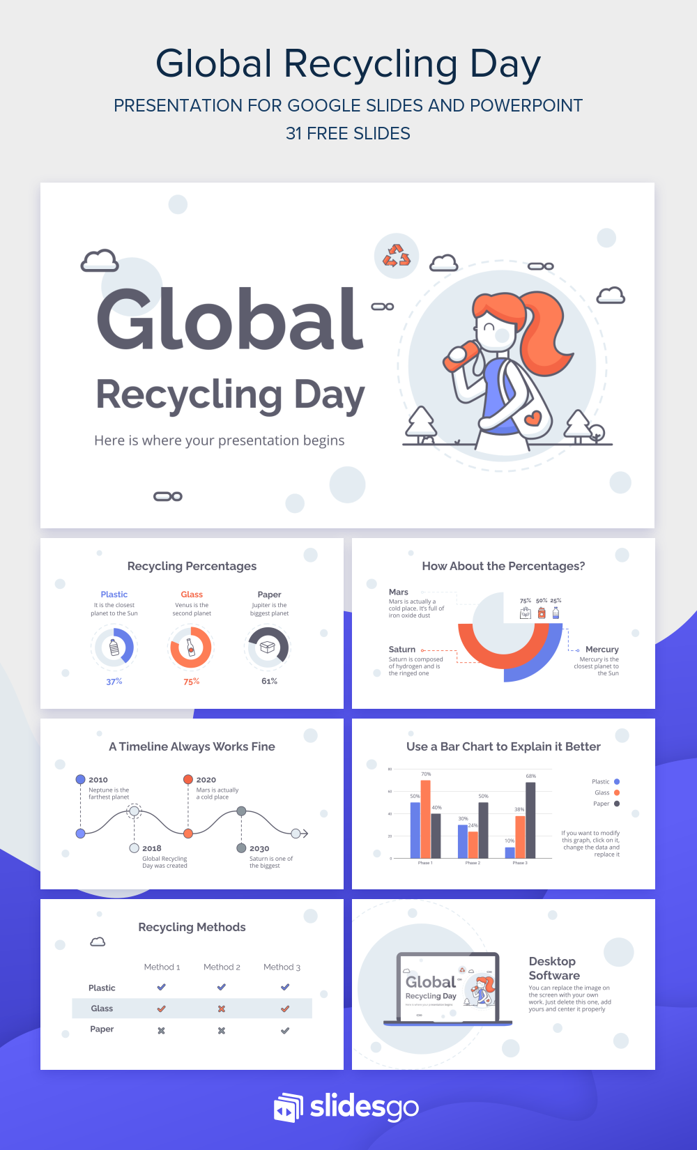 Global Recycling Day | Google Slides & PowerPoint template