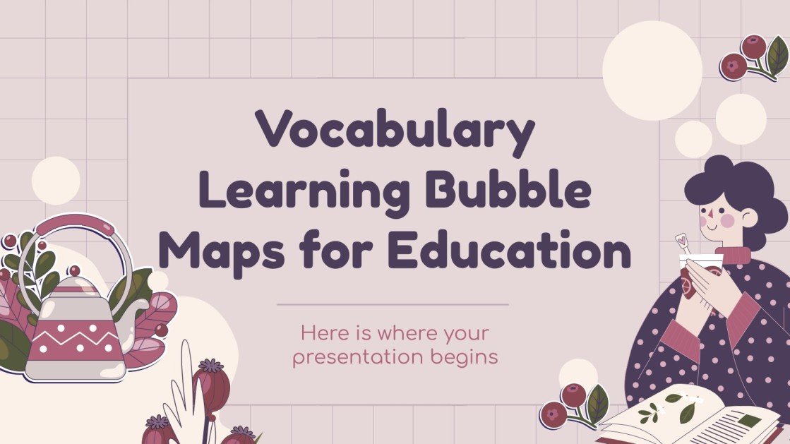 Vocabulary Learning Bubble Maps for Education | Google Slides