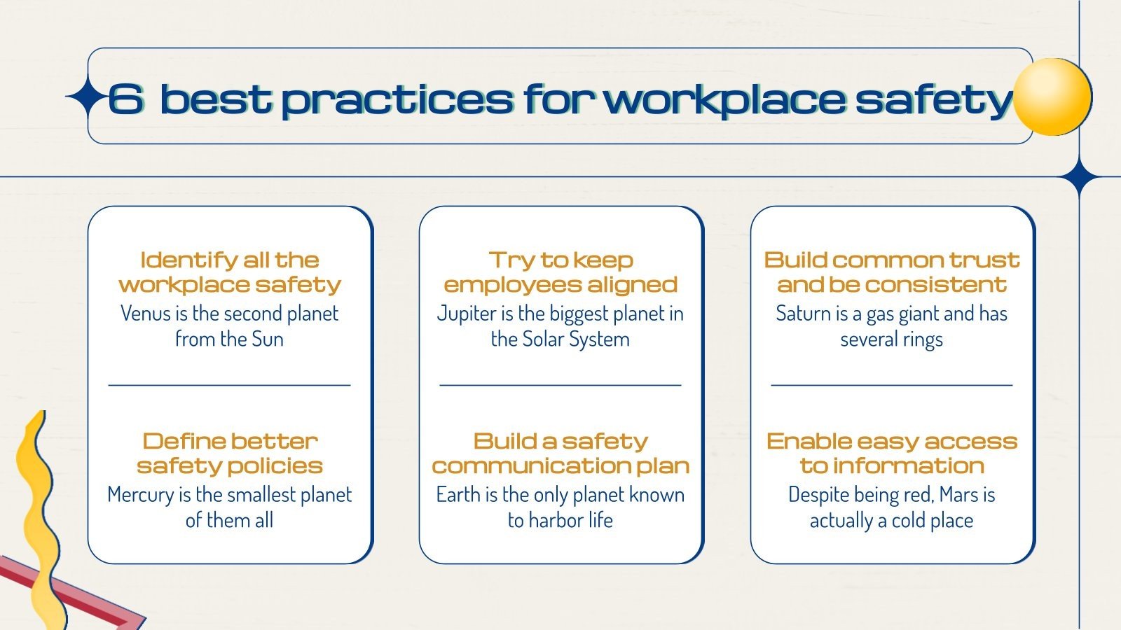 Safety in the Workplace Project Proposal | Google Slides & PPT