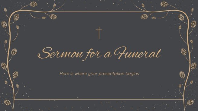 Free Google Slides & PowerPoint templates for funerals