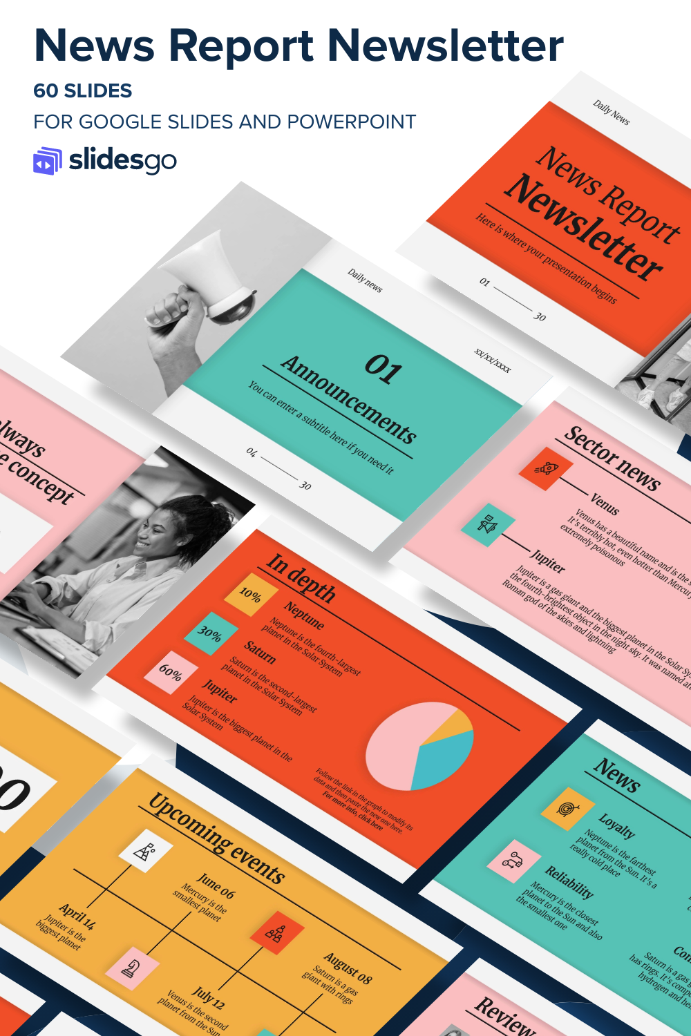 News Report Newsletter | Google Slides & PowerPoint