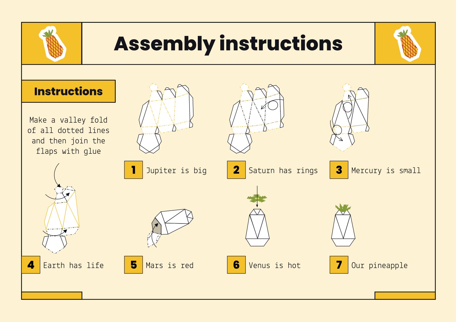 World Origami Day - Printable Origami Fruits | Google Slides