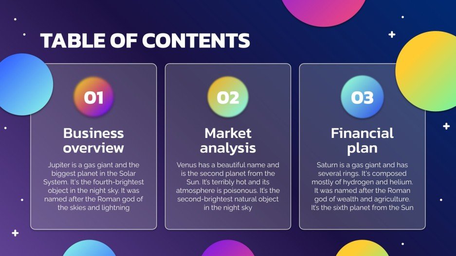 Basic Template: Glassmorphism Style | Google Slides & PPT