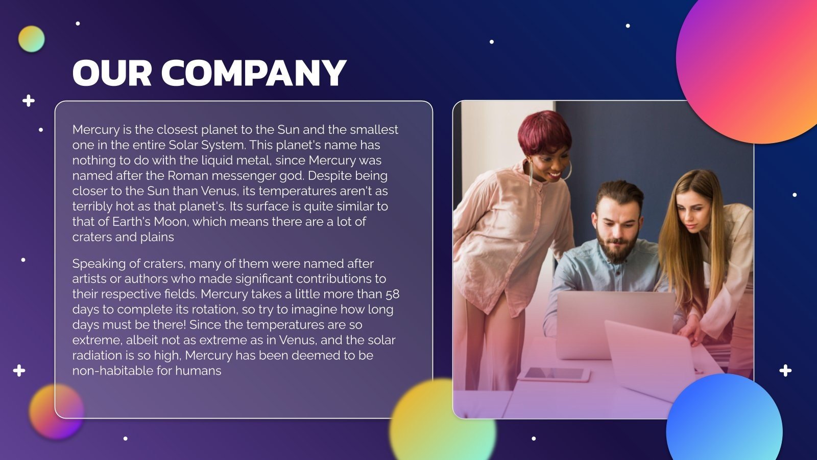 Basic Template: Glassmorphism Style | Google Slides & PPT