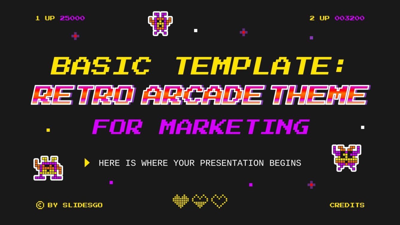 Basic Template: Retro Arcade Theme for Marketing