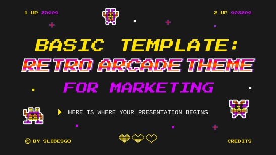 Basic Template: Retro Arcade Theme for Marketing