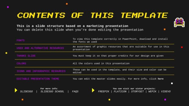 Basic Template: Retro Arcade Theme for Marketing